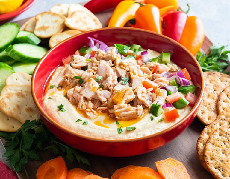 Calabrian Chili Tuna Hummus Platter | Genova Seafood