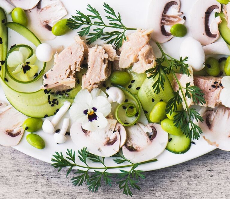 Pretty Plated Tuna Salad | Genova Seafood